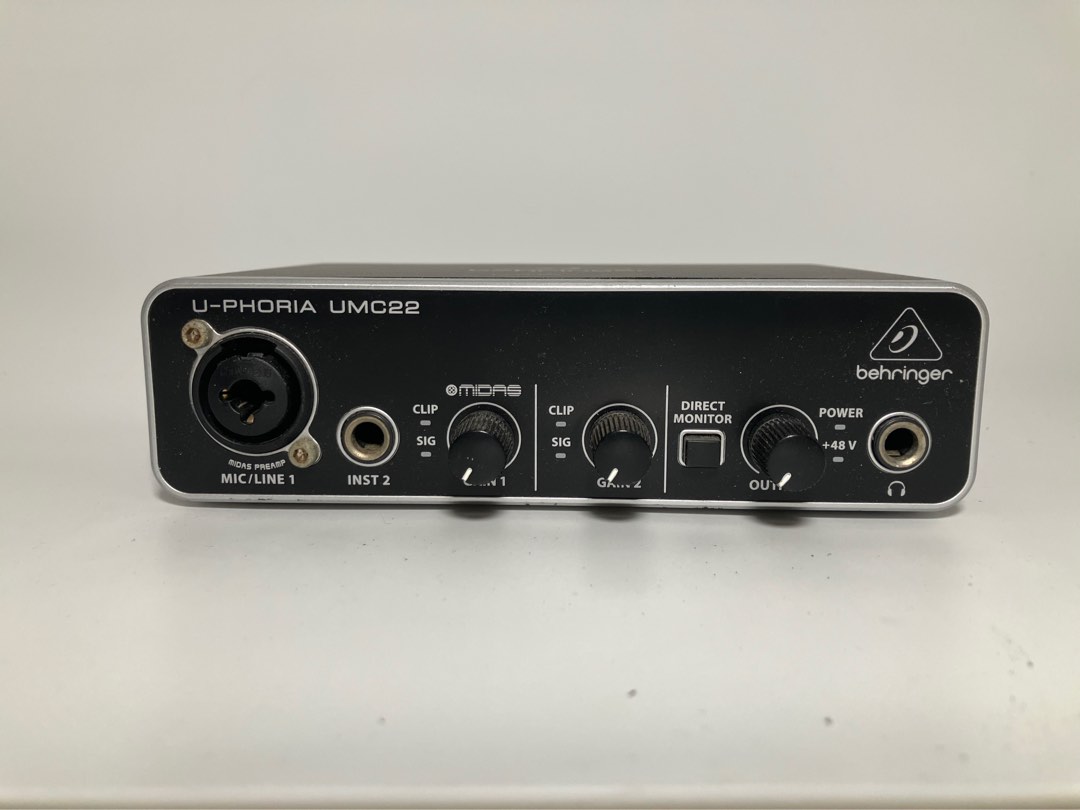 Behringer U-Phoria UMC 22 Audio Interface, Audio, Other Audio Equipment ...