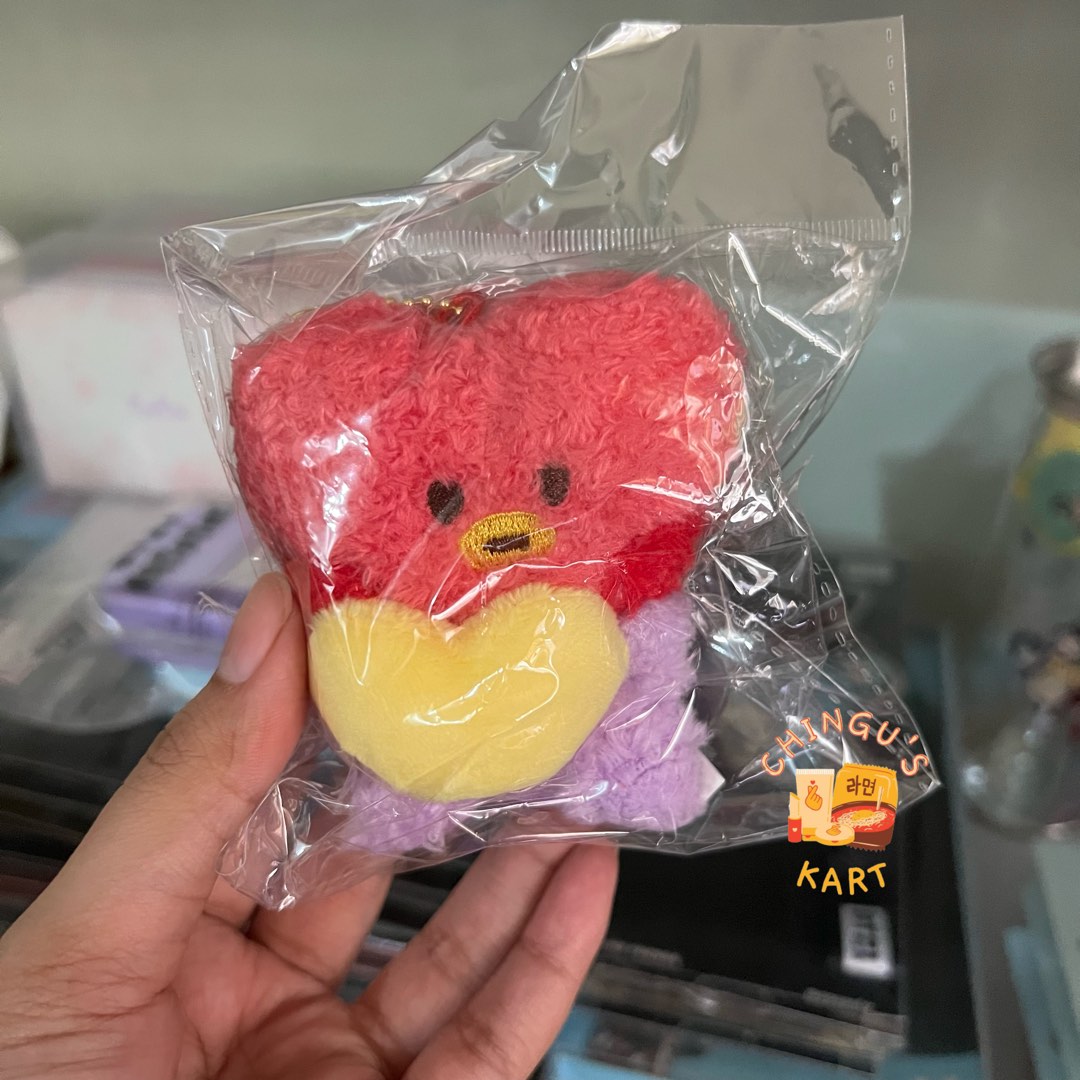 BT21 Tata Heart Plush Keyring, Hobbies & Toys, Memorabilia ...