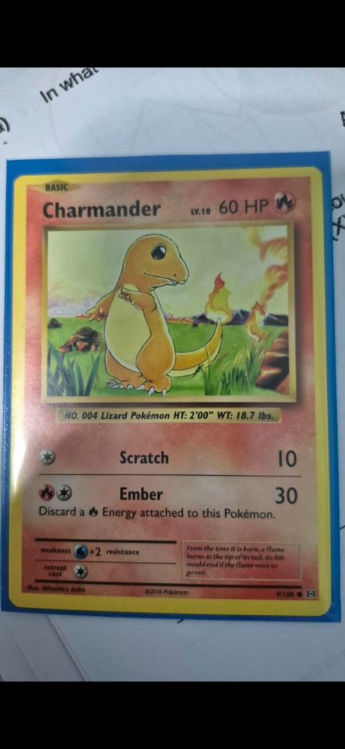 charmander 2016 rare edition old card style 9/10 condi, Hobbies & Toys ...