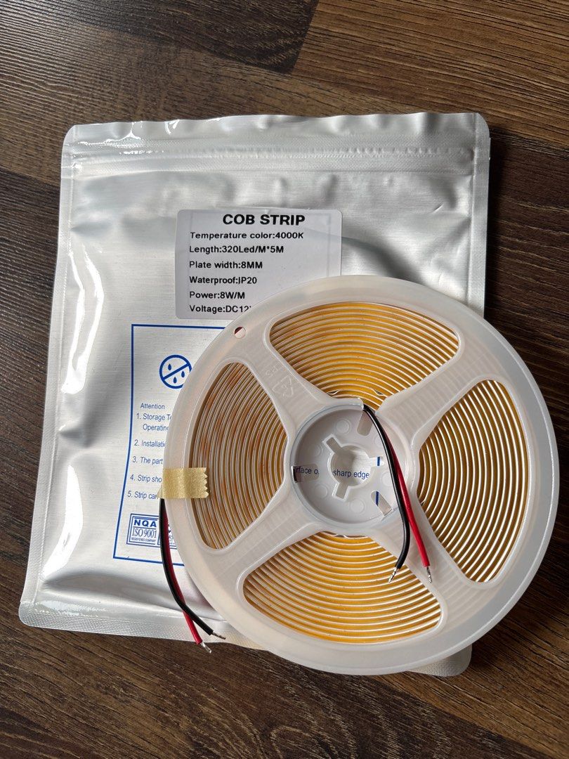 COB LED Strip - 4000K, 5M, Furniture & Home Living, Lighting & Fans ...