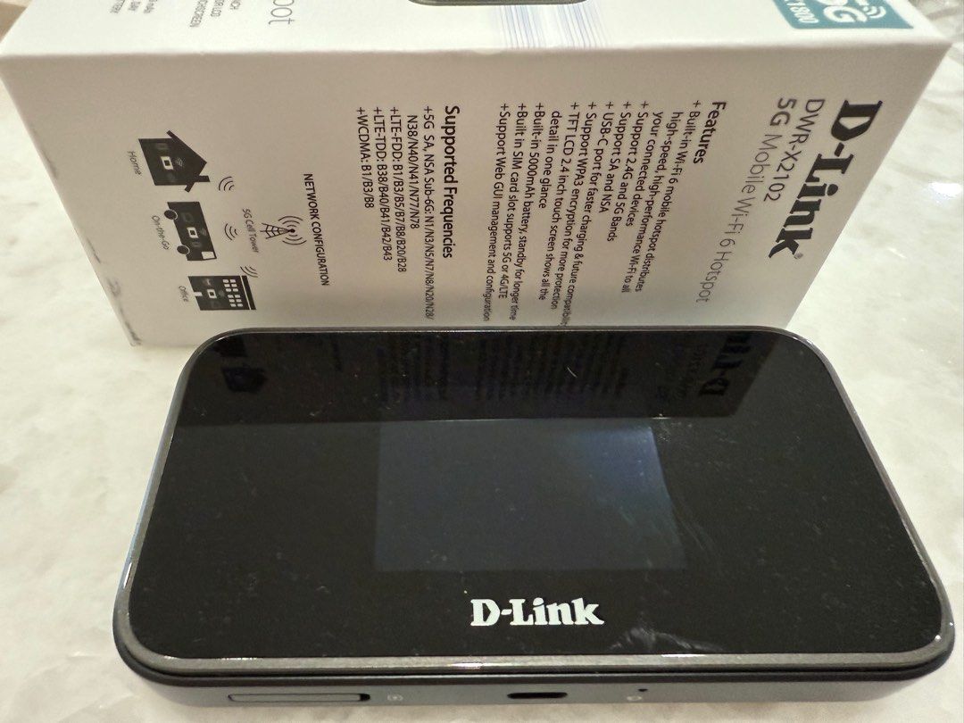 D-Link 5G Mobile Wifi-6 hotspot, Mobile Phones & Gadgets, Other Gadgets ...