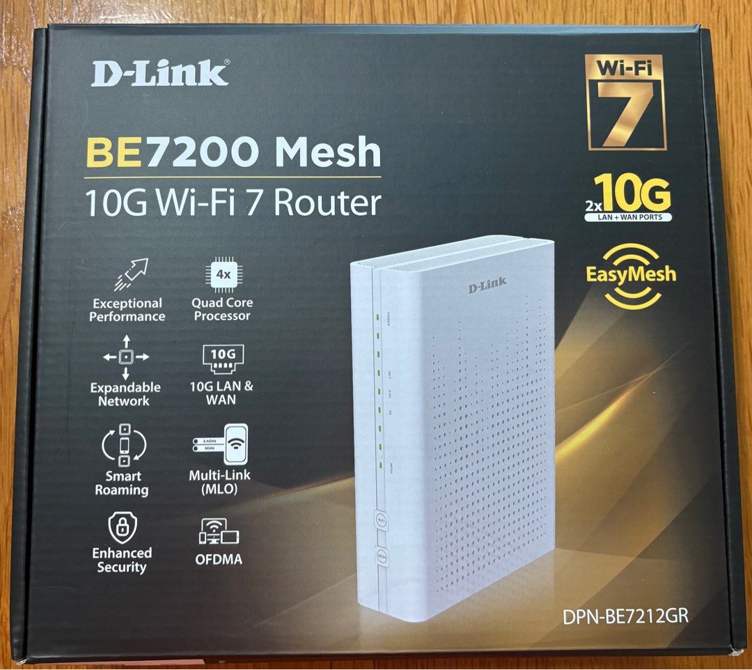 D-Link BE7200 Mesh 10G Wi-Fi 7 Router, Computers & Tech, Parts & Accessories, Networking on ...