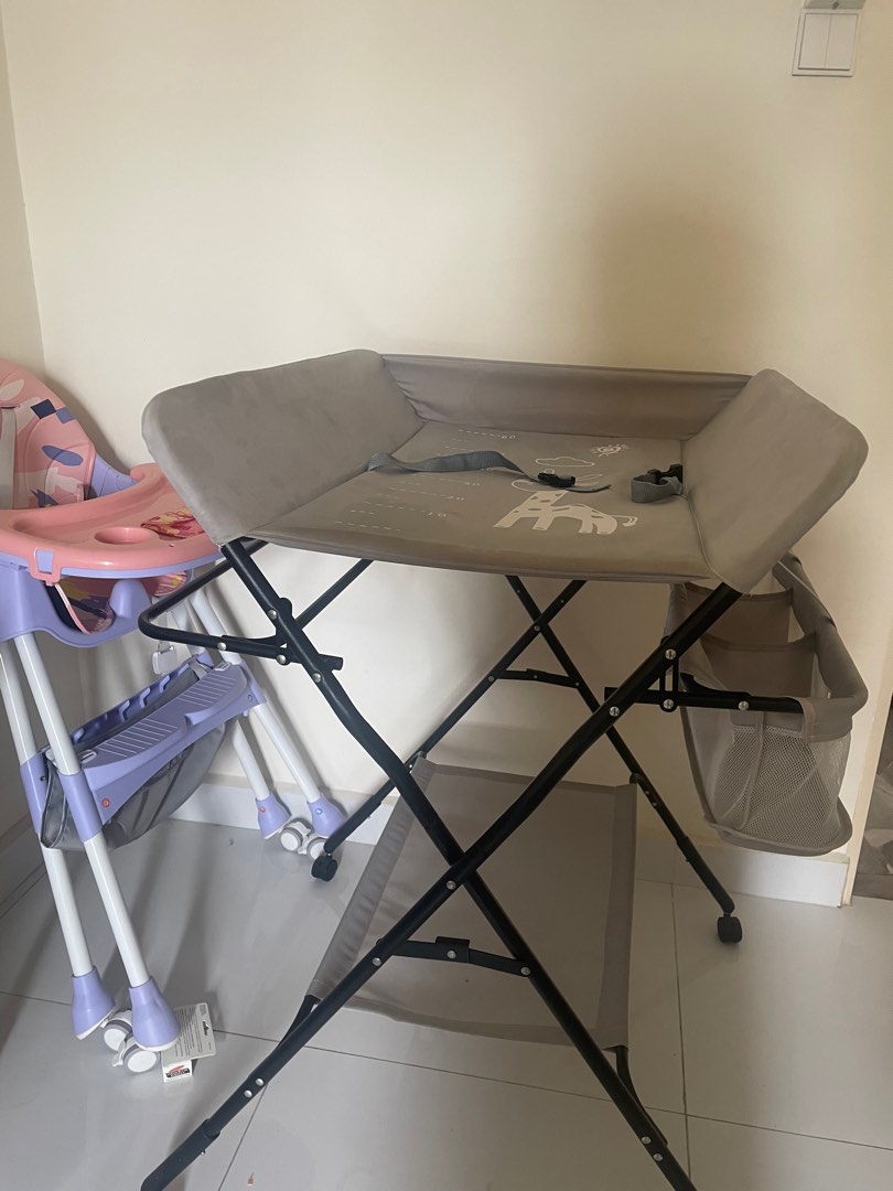 Foldable Baby Chair + Baby Diapers Change, Furniture & Home Living ...
