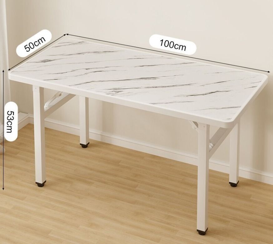 Folding Marble Imitation Dining Table | Study & Office Desk | Compact ...
