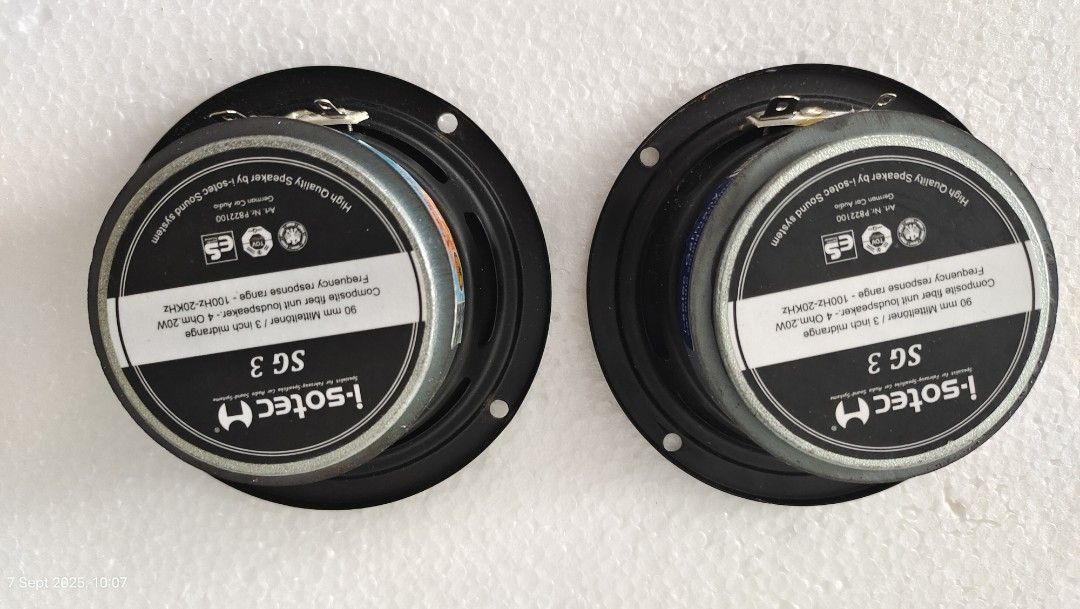 Isotec 3" Midrange, Audio, Soundbars, Speakers & Amplifiers on Carousell