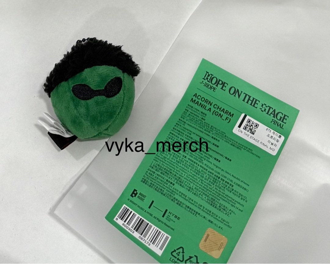 j-hope BTS HOPE ON THE STAGE FINAL TOUR MD Acorn Charm MANILA, Hobbies ...