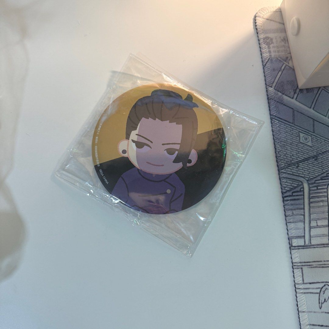 jjk geto chibi badge, Hobbies & Toys, Memorabilia & Collectibles, Fan ...