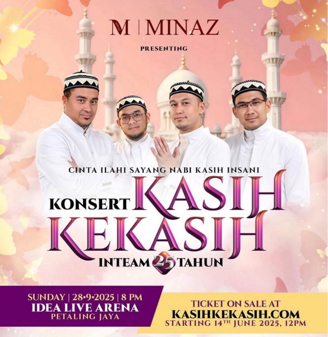 Konsert Inteam 2025, Tickets & Vouchers, Event Tickets on Carousell