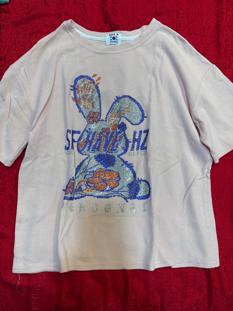 Made in Korea SF HAVE HZ Bunny Graphic T-Shirt - oversized, Women's ...