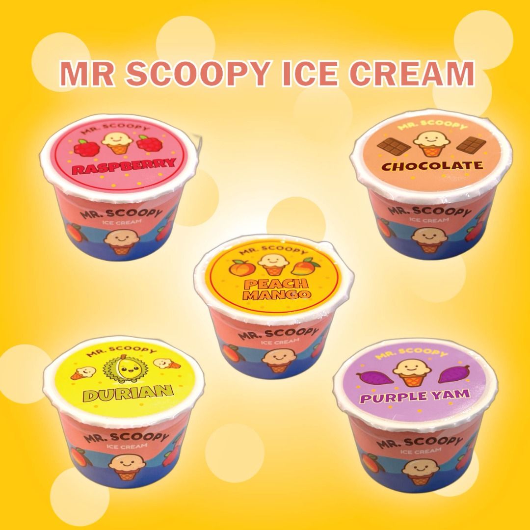 Mr. Scoopy Premium Ice Cream - Durian | Chocolate | other flavours - 20 ...
