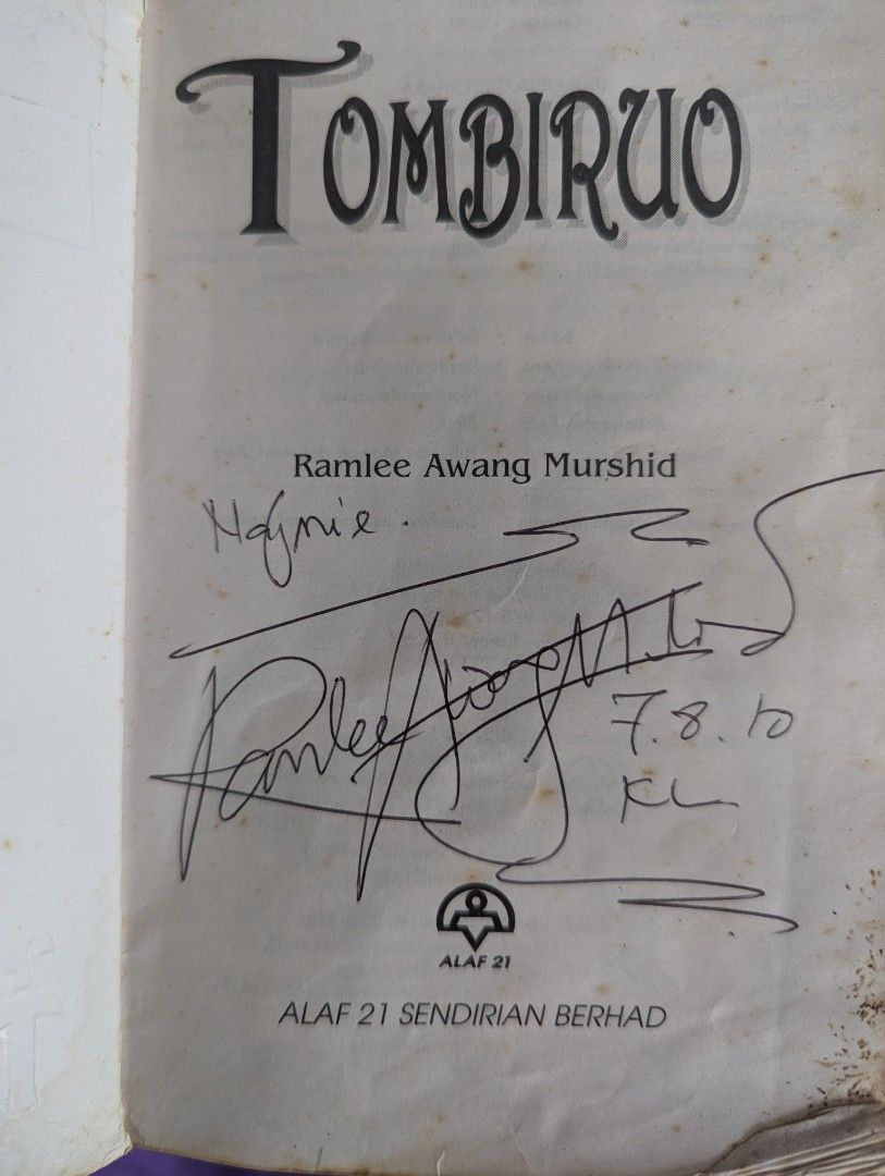 Novel "Penunggu Rimba Tombiruo" by Ramlee Awang Murshid, Hobbies & Toys ...