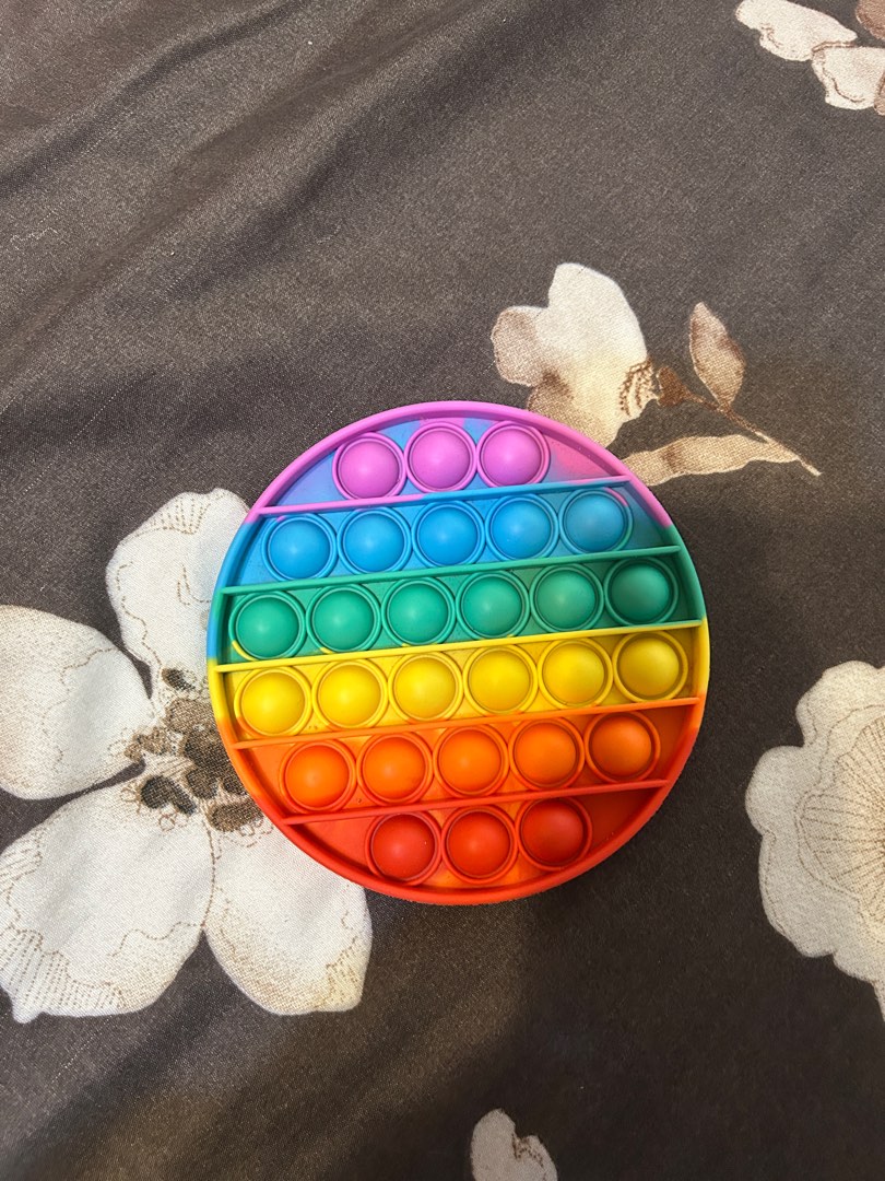 Rainbow Circle Pop It Fidget Toy, Hobbies & Toys, Toys & Games on Carousell