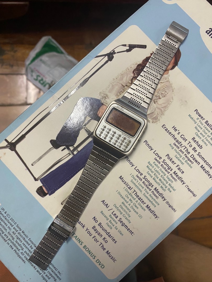 Seiko C153-5007 digital lcd vintage watch stainless silver - Not ...