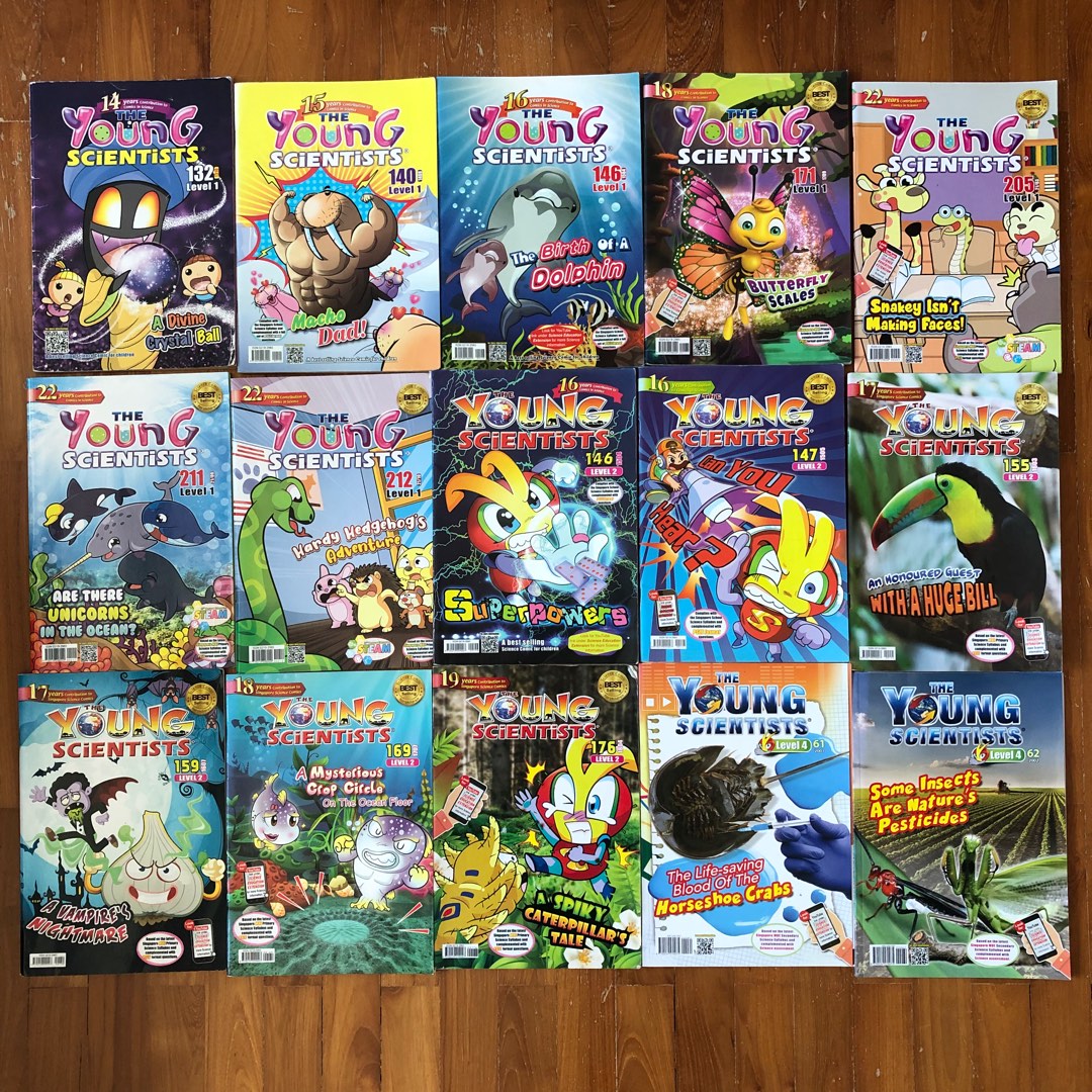 Set of 15 Young Scientists Level 1 Level 2 and Level 4 science ...