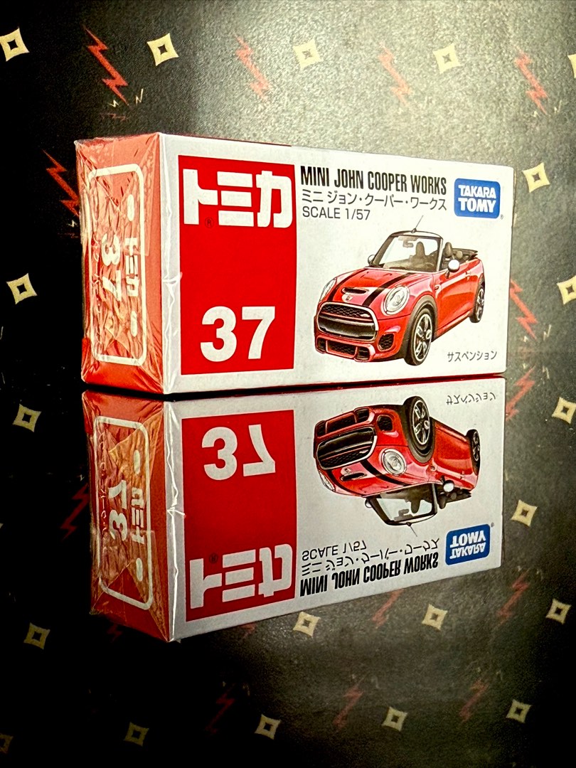 Tomica 37 MINI JOHN COOPER WORKS Convertible about Hot Wheels size ...