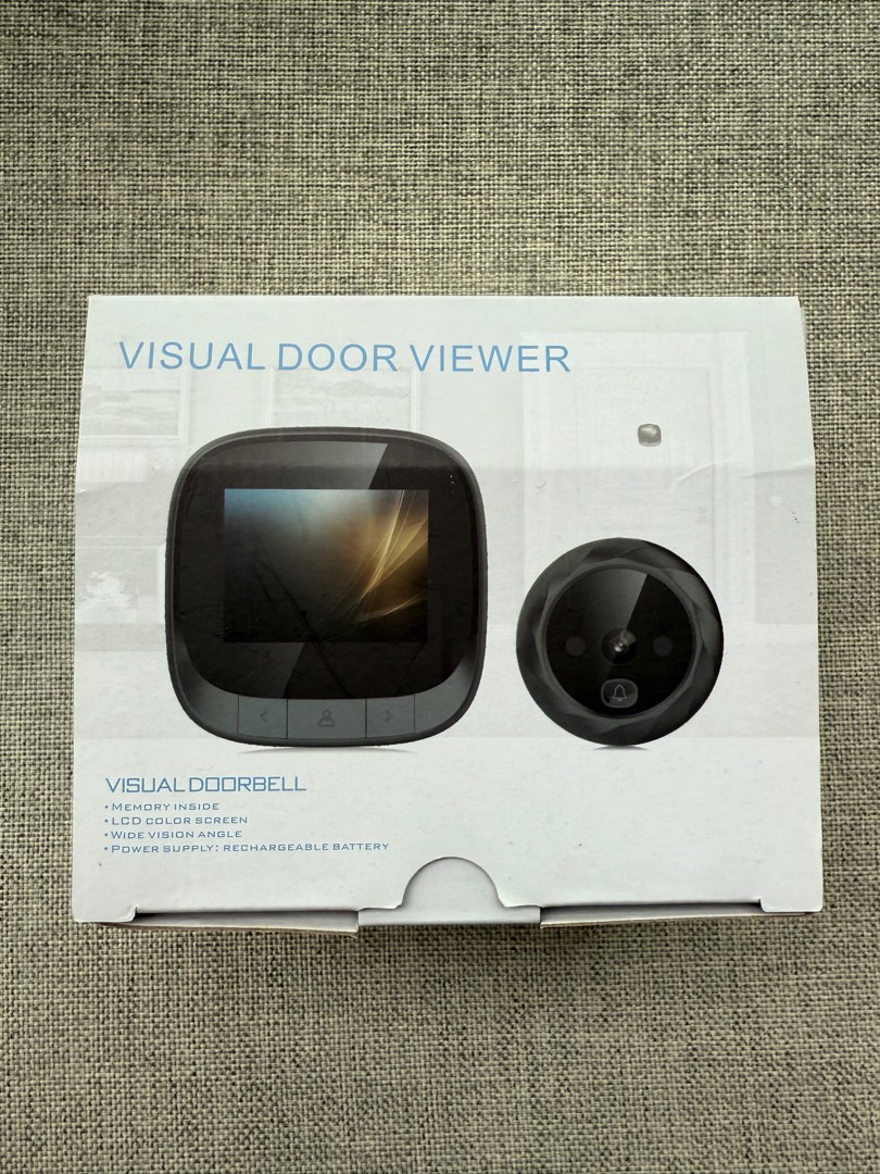 Visual Door Viewer with LCD Color Screen, Furniture & Home Living ...