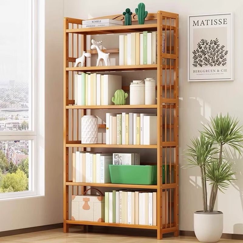 Wooden Bookshelf Rack Cabinet | Multi Layer Display Shelf Rack ...