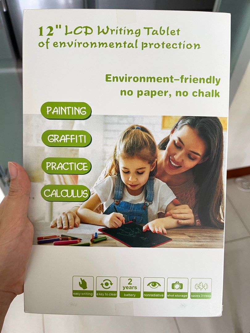 12" LCD Writing Tablet - Environmentally Friendly, Hobbies & Toys, Toys ...