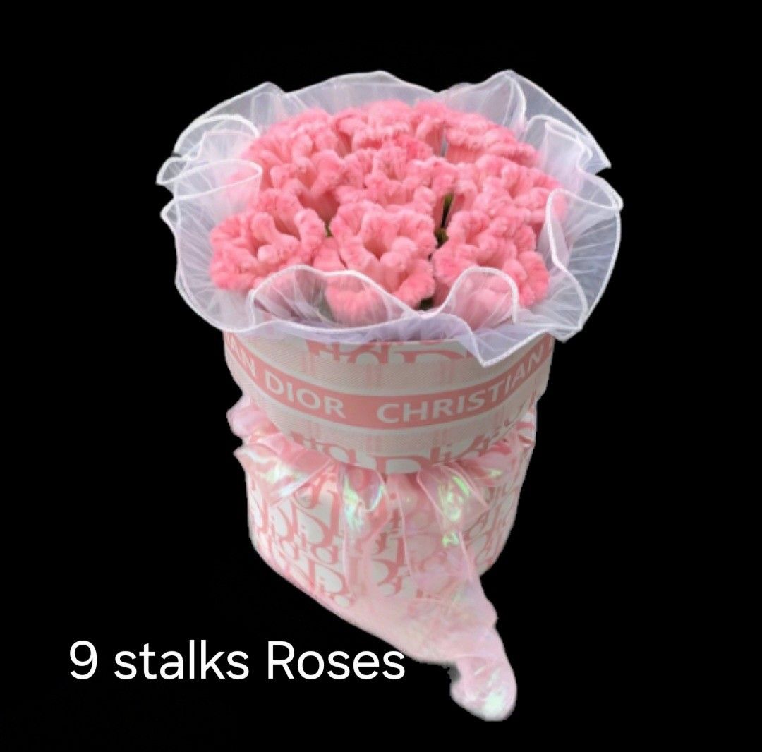 9 stalks roses bouquet gifting for Valentine's day, Birthdays and ...