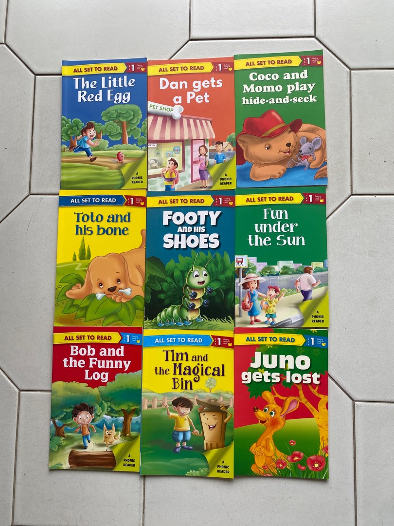 9 X (bundle of 9) All Set to Read Level 1 Books as shown CC, Hobbies ...
