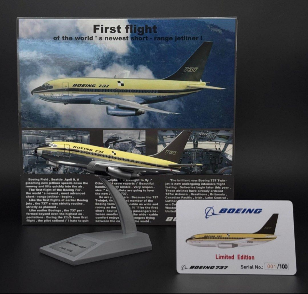 🆕 Boeing 737-100 | 1965 Prototype Rollout |, Hobbies & Toys ...