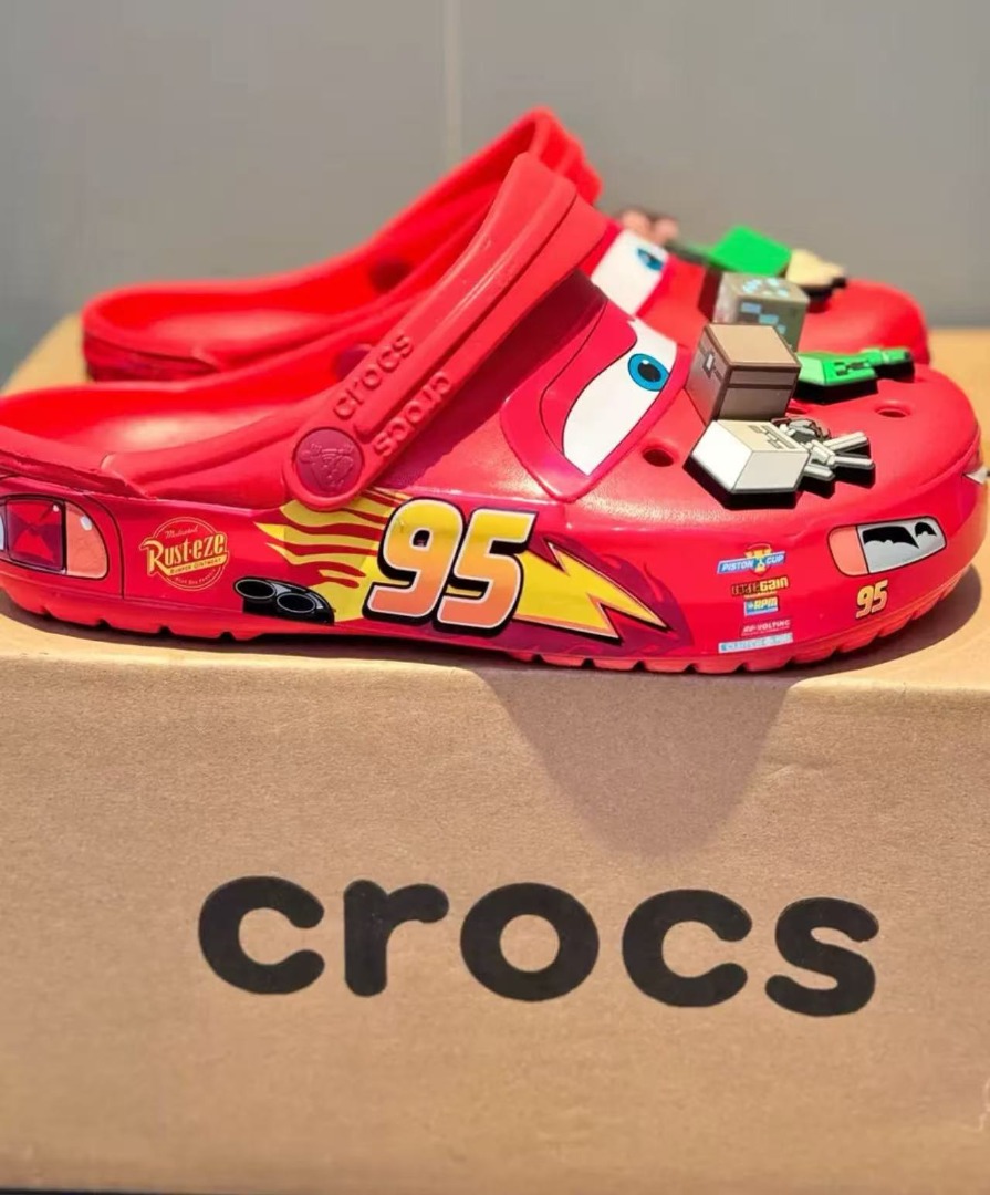 🍑 Brand new authentic🌸 Crocs McQueen 95 Car Crocs Car Collaboration ...