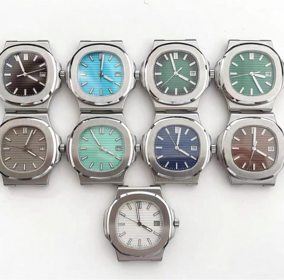 Luxury Automatic Stainless Steel Watch – Nautilus Style Seiko mod, Men ...