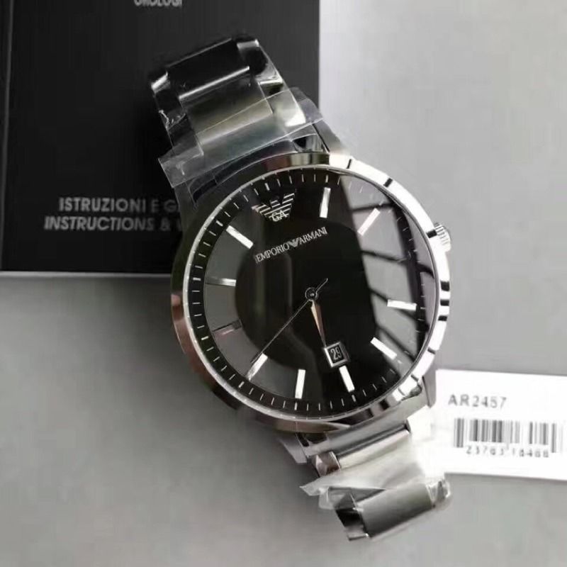 📢 NEW COLLECTION 📢 Emporio Armani Analog Black Dial Men's Watch-AR2457 ...