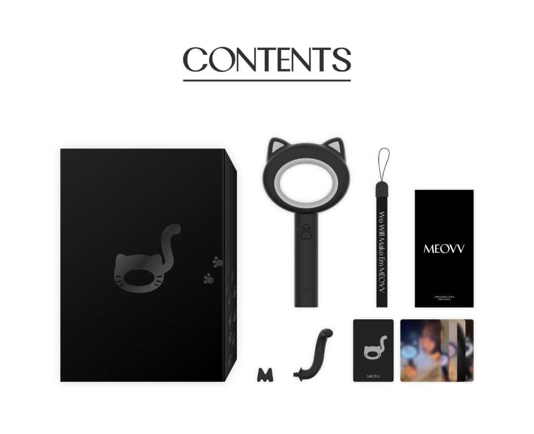 Pre-order 預訂｜韓星 K-pop 〗MEOVV Official Lightstick Fanlight 官方演唱會應援手燈＋小卡 代購 Sooin Gawon Anna Narin ...