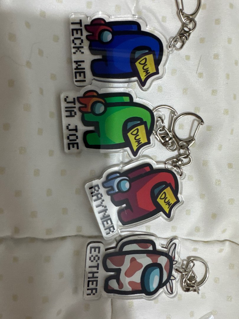 Among Us Keychains, Hobbies & Toys, Toys & Games on Carousell