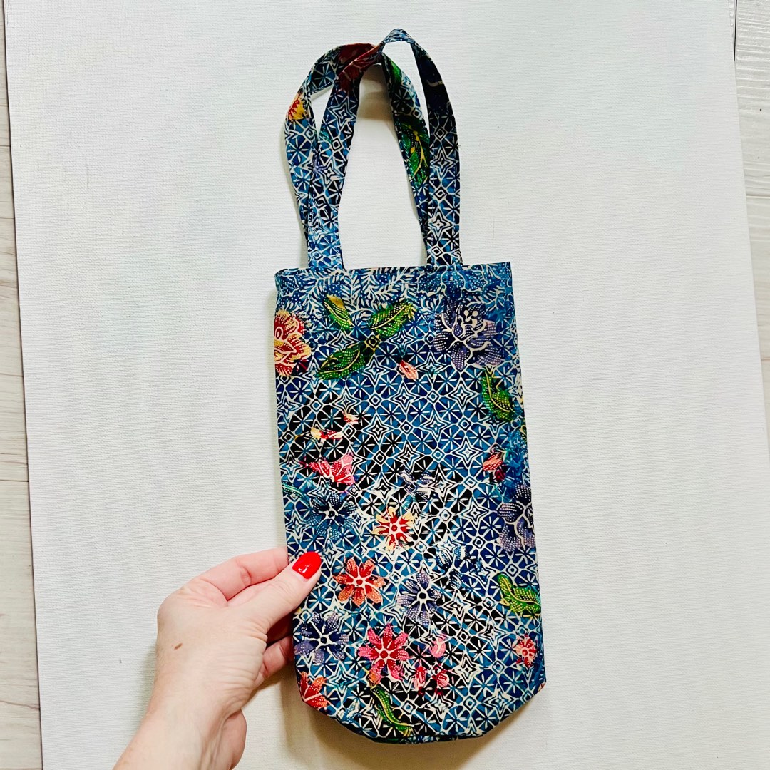 Batik Water Bottle Holder Handmade in Singapore, Furniture & Home ...