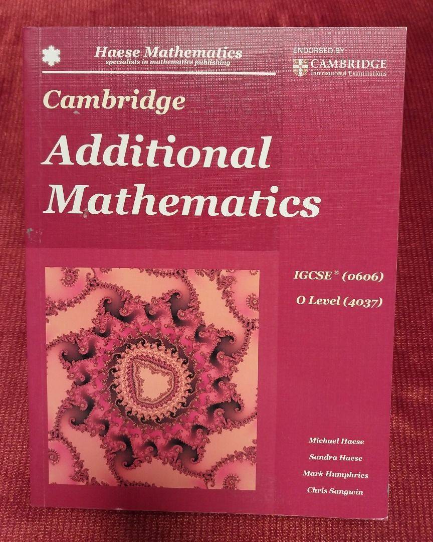 Cambridge Additional Mathematics IGCSE® (0606) O Level (4037) by ...