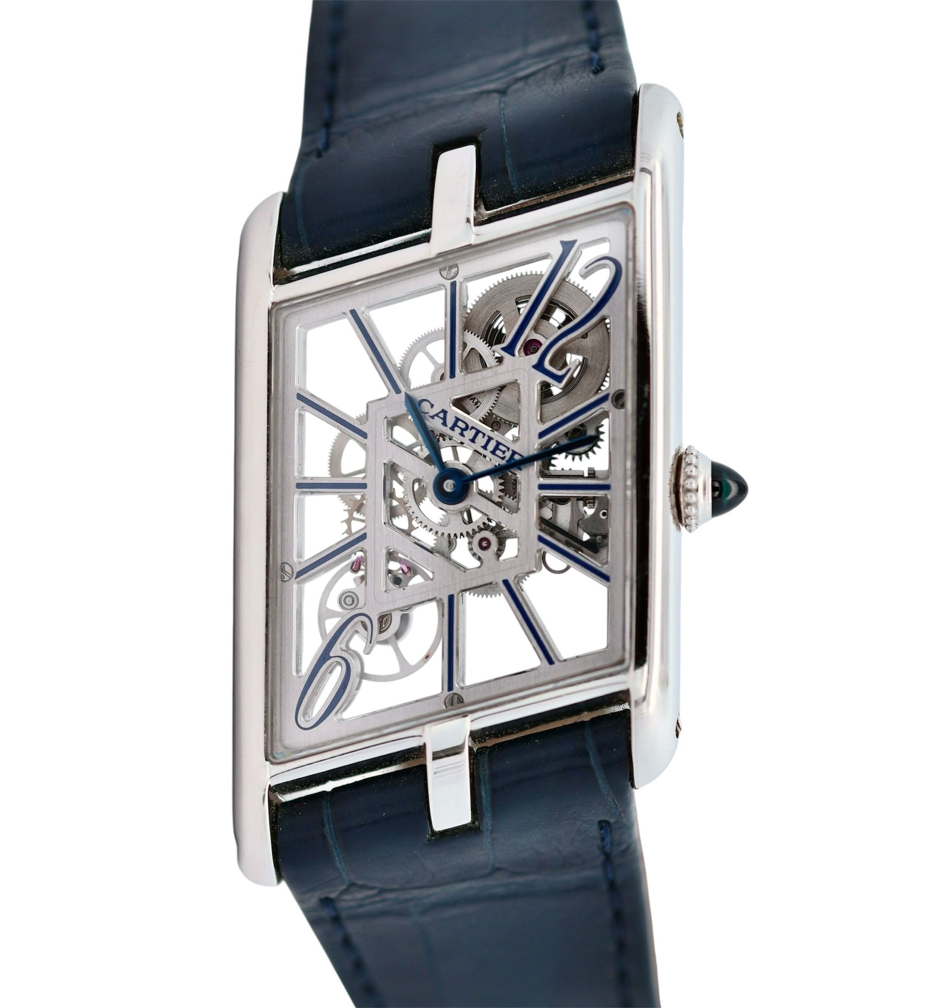 Cartier Tank Asymetrique Skeleton Platinum WHTA0012, Luxury, Watches on ...