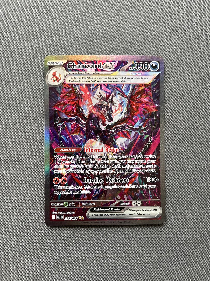 Charizard ex 234/091 SIR Paldean Fates Pokemon Card, Hobbies & Toys ...