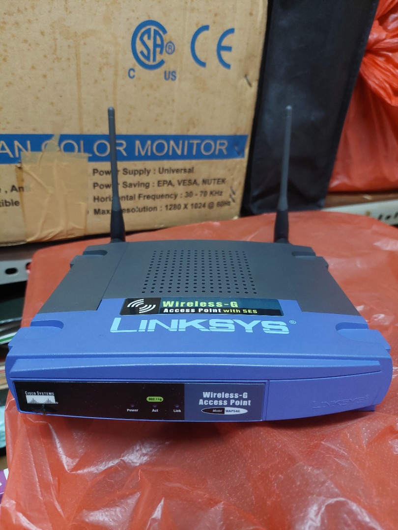 Cisco Linksys Wireless-G Access Point with SES, Computers & Tech ...