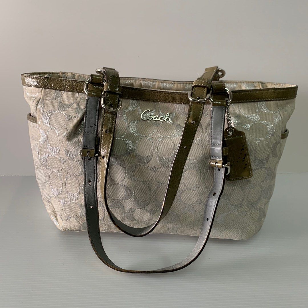 Authentic Coach Monogram Tote Shoulder Bag, Luxury, Bags & Wallets on ...