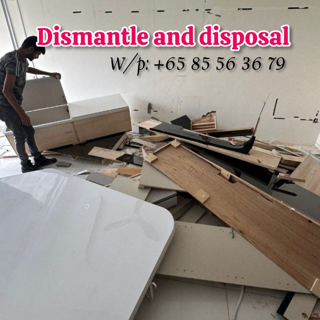 Dismantle and disposal service,hacking,wall hacking,cabinet dismantle ...