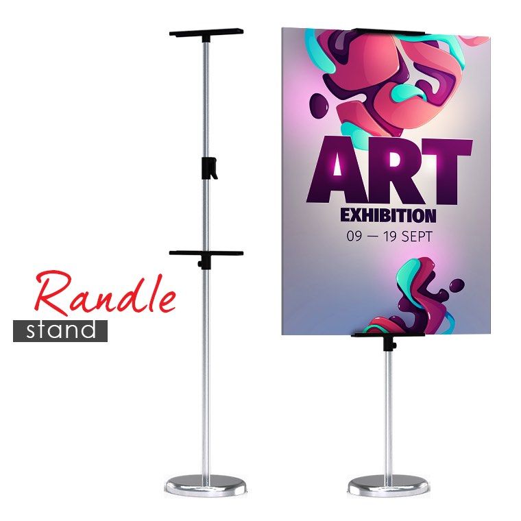 Double-Sided Poster Display Stand, Everything Else on Carousell