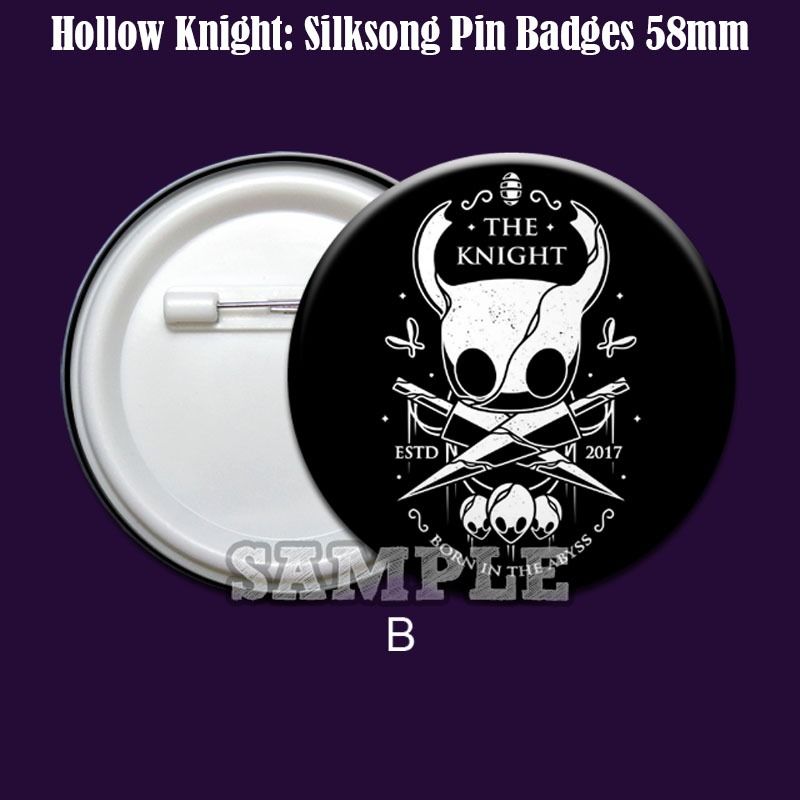 Hollow Knight Silksong Pin Button Badge 58mm, Hobbies & Toys ...