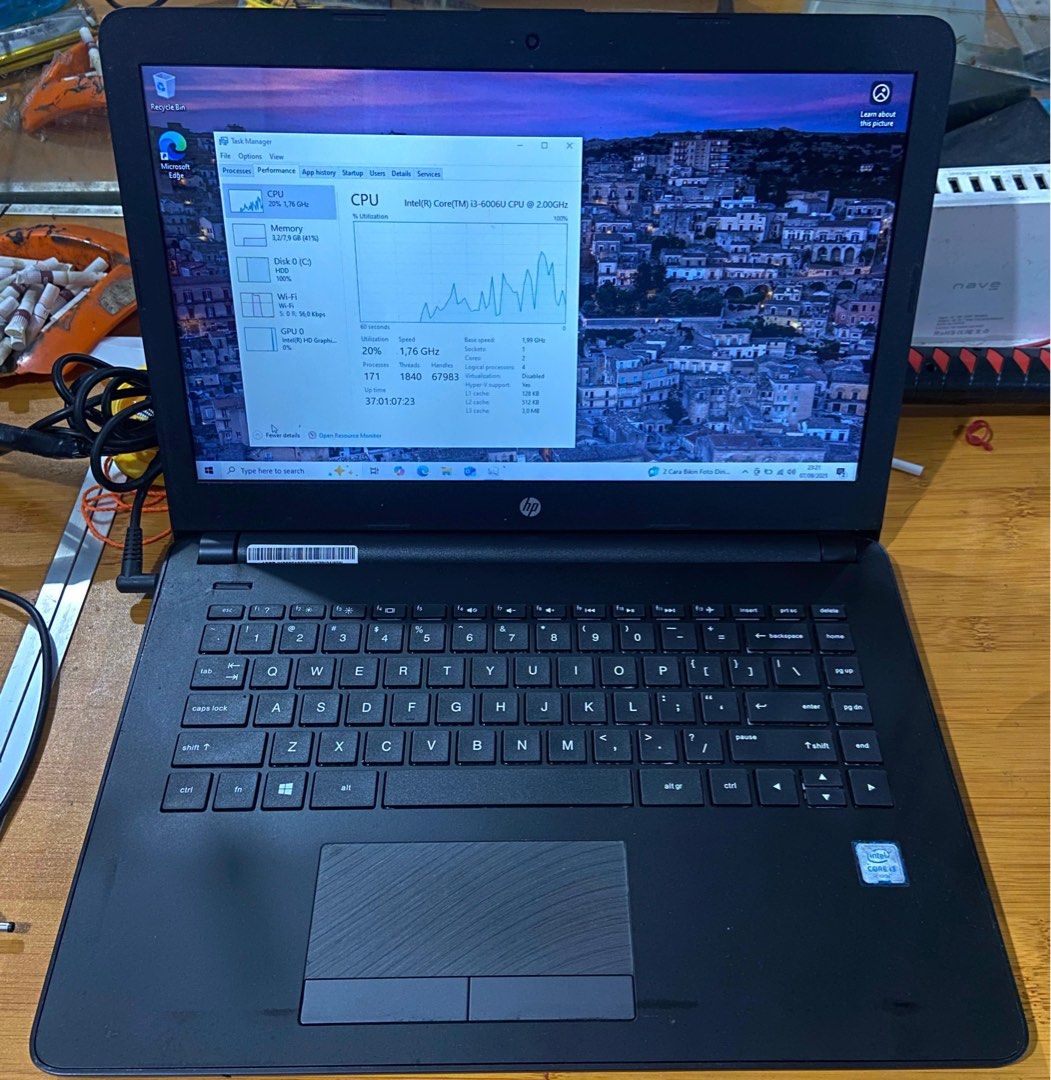 Hp 240 G6 I3 gen 6 Ram 8gb Hdd 500gb, Elektronik, Komputer, Laptop di ...