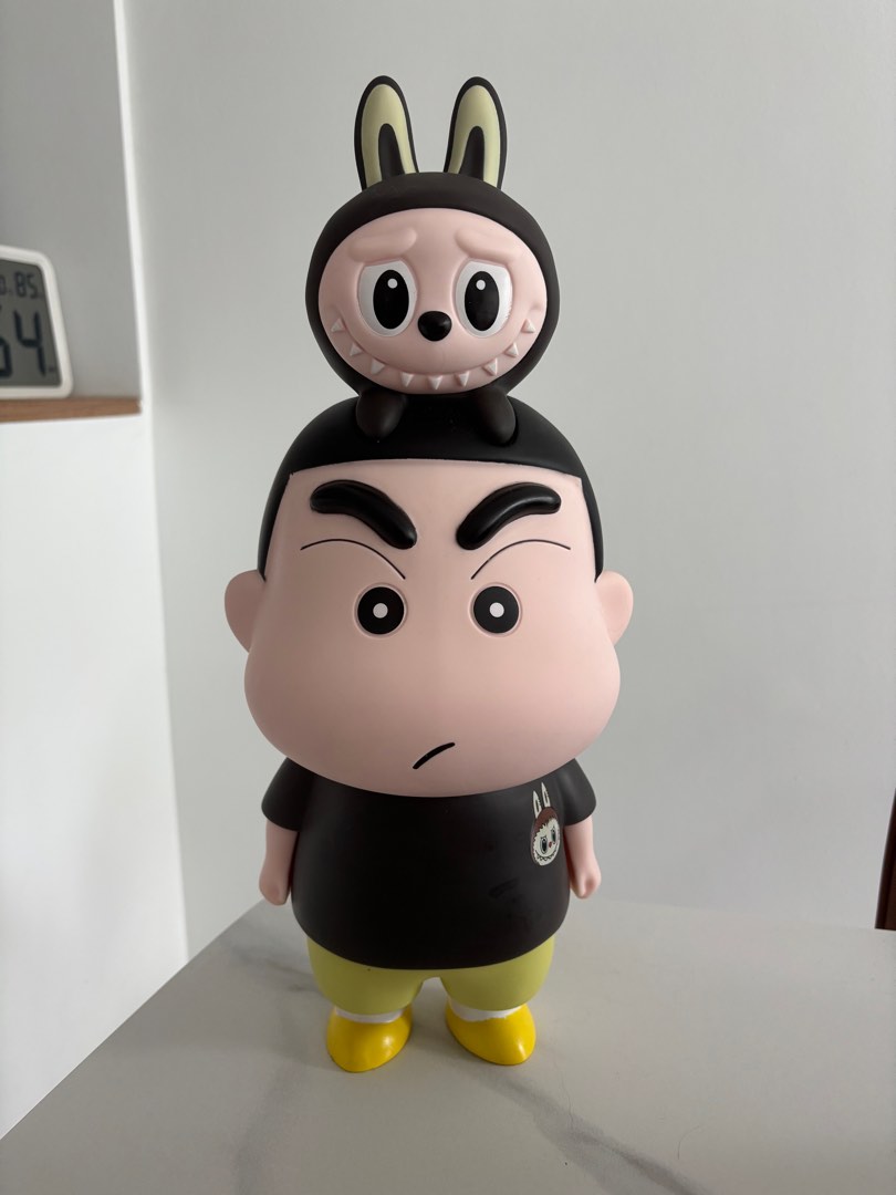Labubu x Shin Chan Figurine, Hobbies & Toys, Toys & Games on Carousell