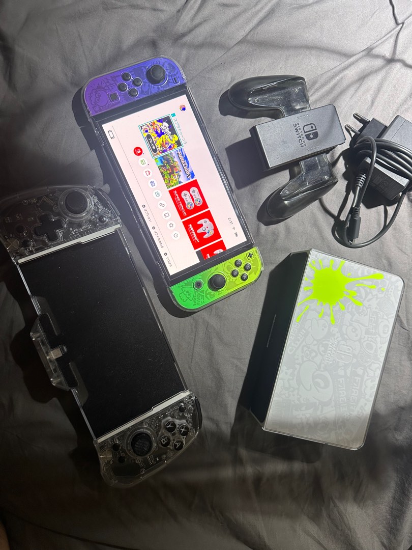 Nintendo Switch OLED Splatoon 3 Edition, Video Gaming, Video Game ...