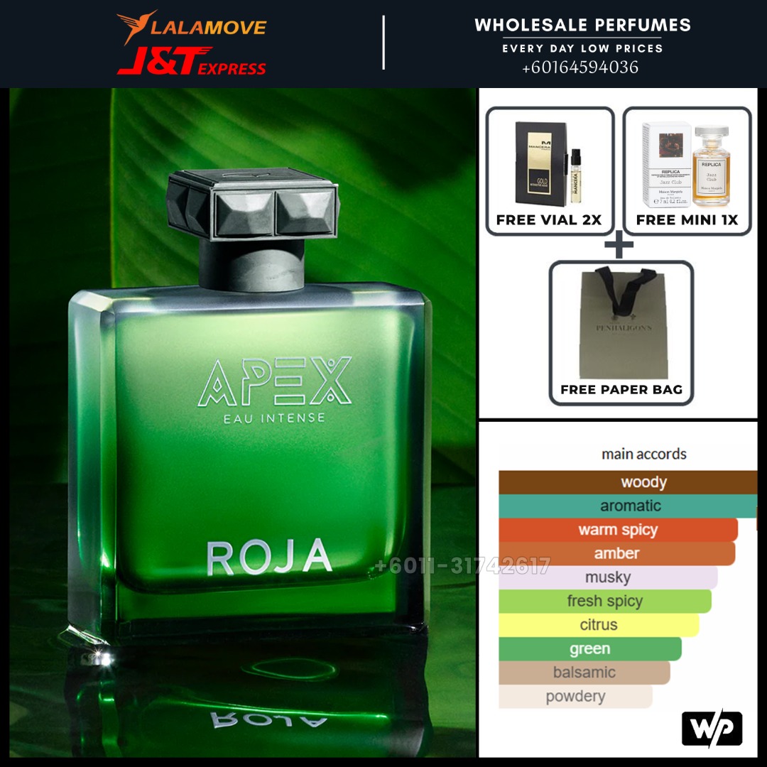[ORIGINAL] ROJA APEX EAU INTENSE 100ML FOR UNISEX, Beauty & Personal ...