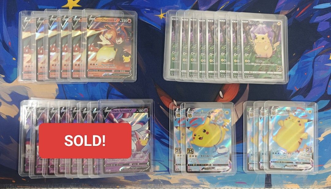 Pokemon 25th Anniversary Cards (Japanese & English), Hobbies & Toys ...