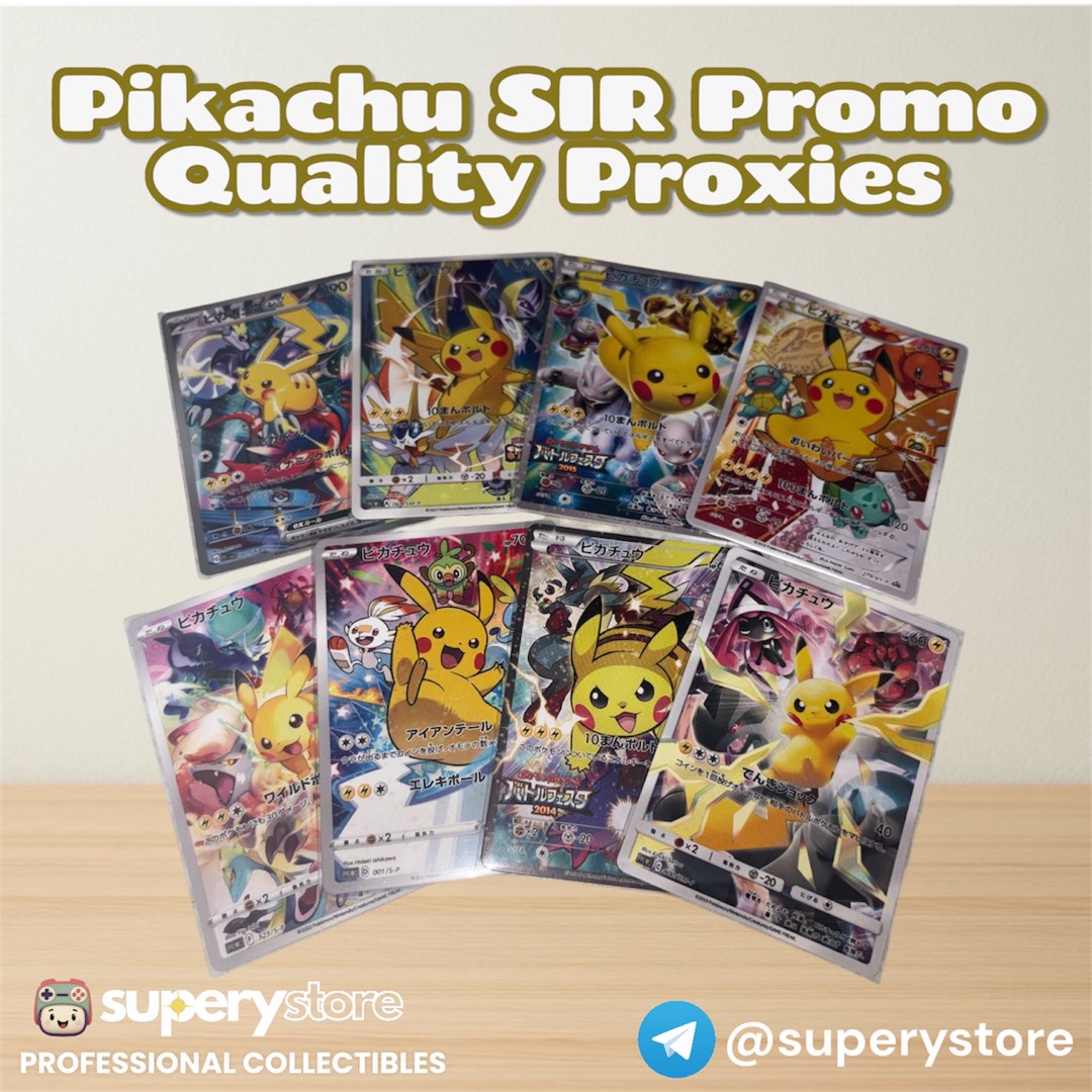🔥Pokemon TCG Pikachu Proxies | Pokemon Proxy Cards| Pokemon Proxies ...