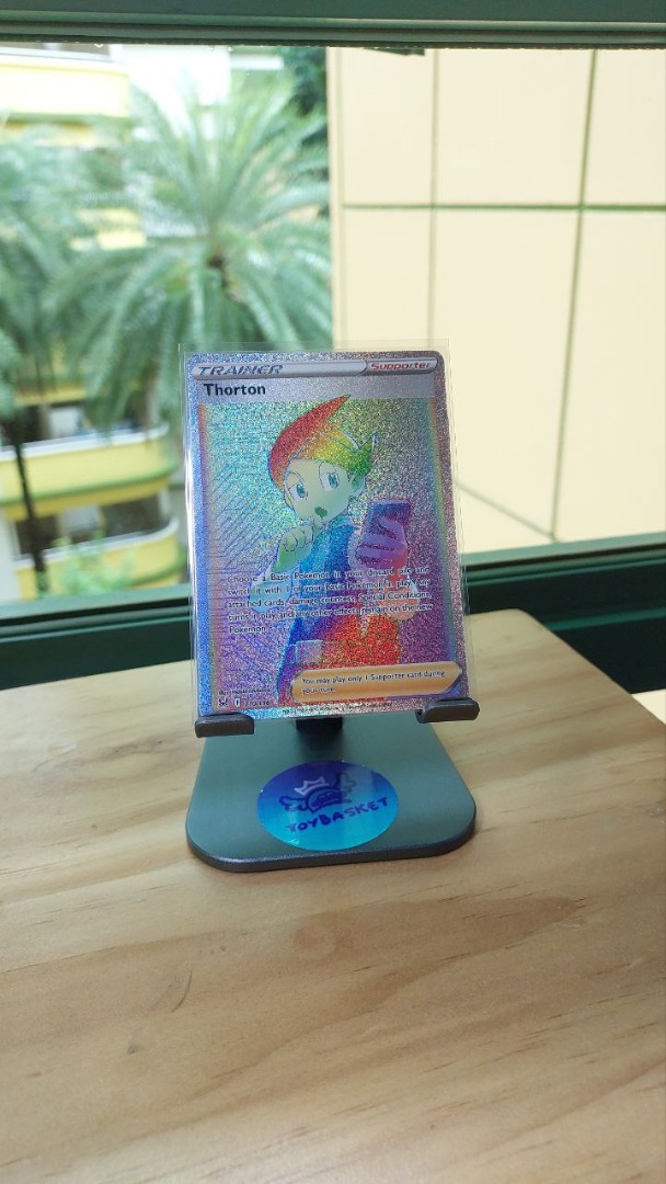 Pokemon Thorton #210 Rainbow full art textured From pokemon centre ...