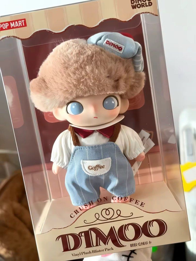 POP MART DIMOO Crush on Coffee Vinyl Plush, Hobbies & Toys, Toys ...