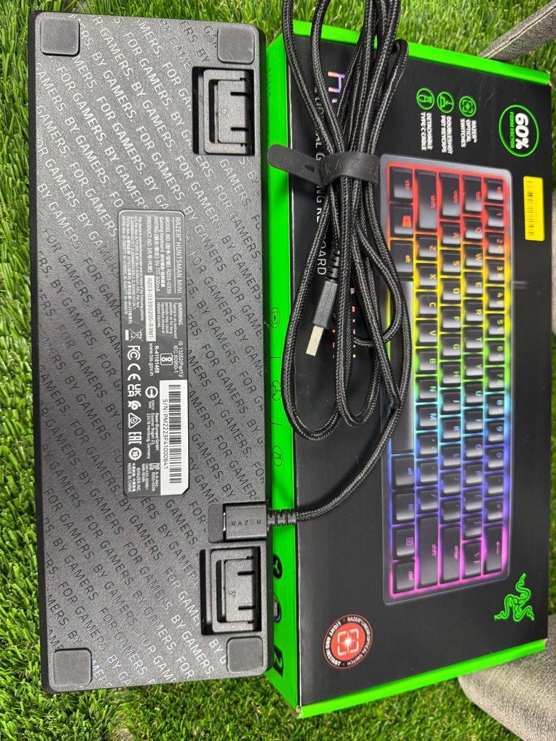 Razer HUNTSMAN MINI 60% optical gaming keyboard, Computers & Tech ...
