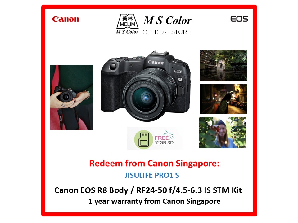 [READY STOCK + FREE GIFTS] Canon EOS R8 Full Frame Mirrorless Camera ...