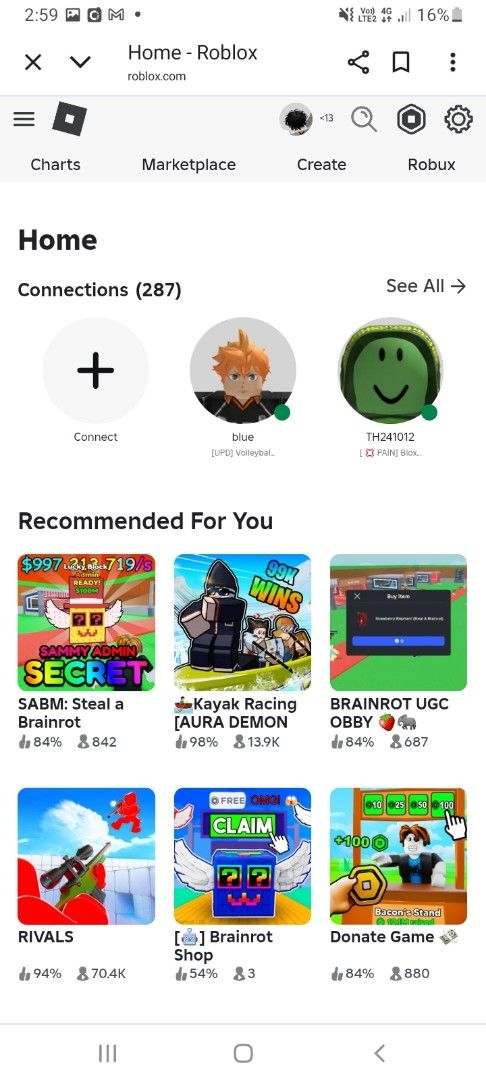 Roblox acc, Video Gaming, Gaming Accessories, In-Game Products on Carousell